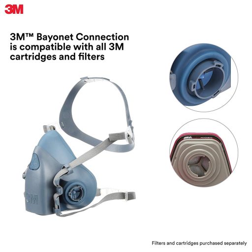 3M REUSABLE HALF FACE MASK – 7503 – Gulf Safety