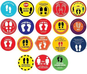 SOCIAL DISTANCE STICKERS – Gulf Safety