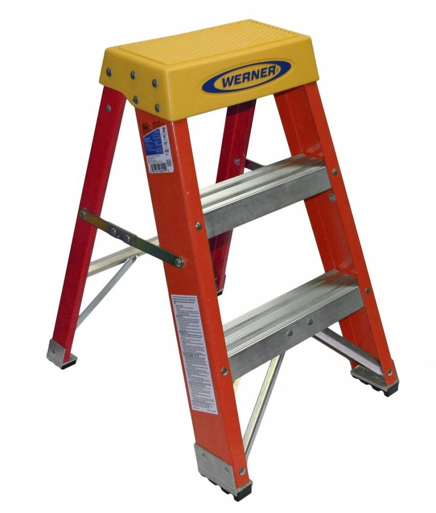 WERNER FIBERGLASS STEP STOOL 2FT – 6202 – Gulf Safety